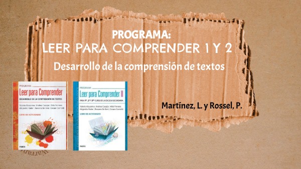 Programa Leer para comprender 1 y 2 | Genially