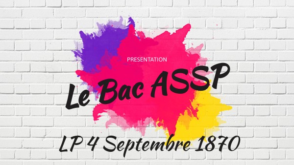 Présentation BP ASSP | Genially