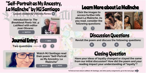 Self-Portrait as My Ancestry, La Malinche by MJ Santiago