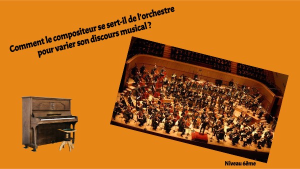 Comment le compositeur se sert-il de l’orchestre pour varier son disc