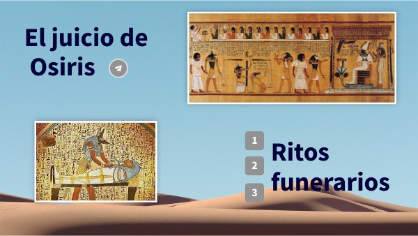 El juicio de Osiris - Ritos funerarios