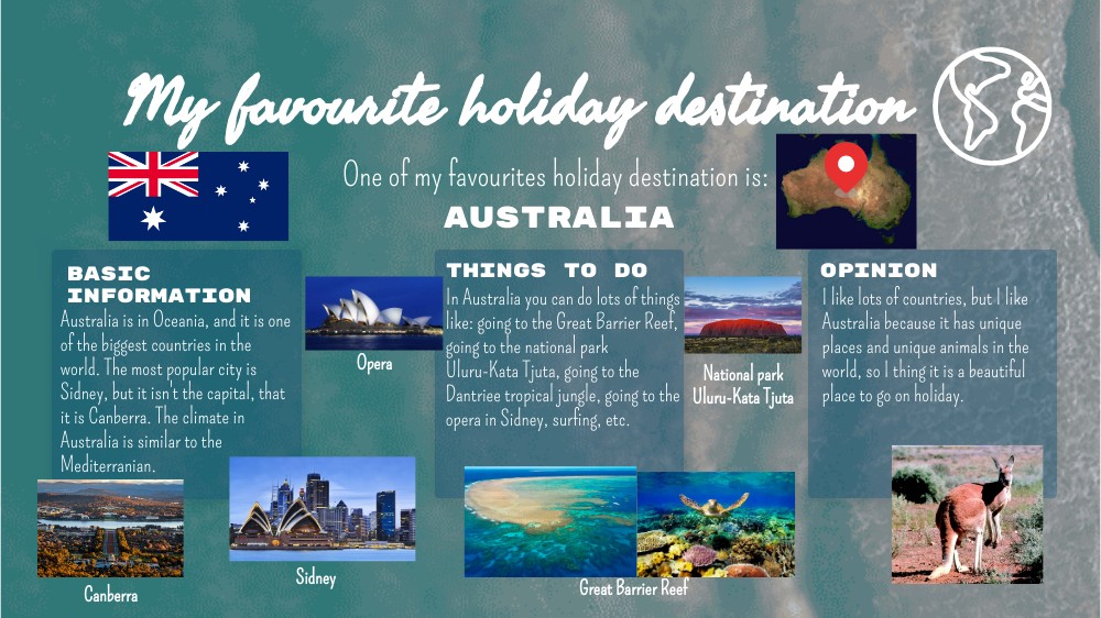 My favourite holiday destination