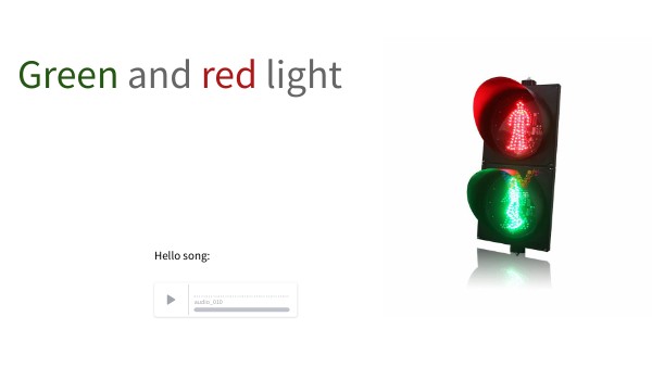 Green and red light | Genially