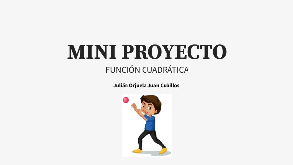 MINI-PROYECTO MATEMÁTICAS 9A