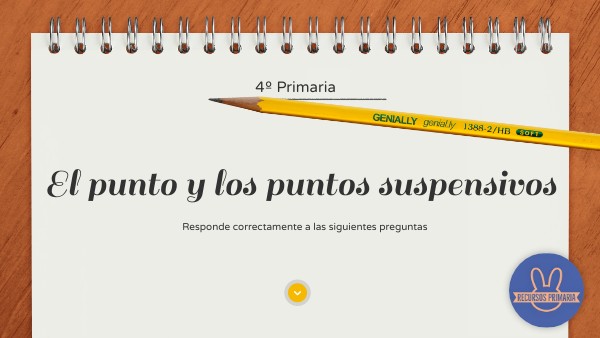 4º el punto y puntos suspensivos