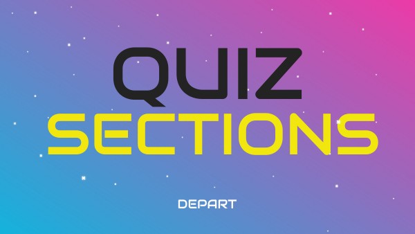 Quiz sections | Genially