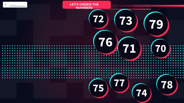 WED - ORDER THE NUMBERS