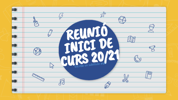 REUNIÓ INICI DE CURS