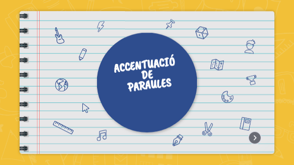 Accentuació de les paraules.