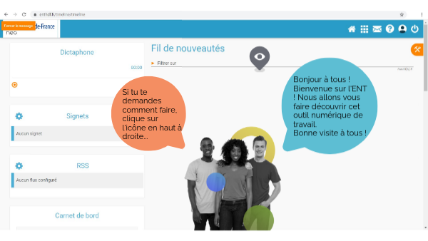 Découverte de l'ENT lycée