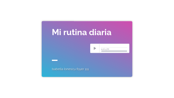 Mi rutina diaria | Genially
