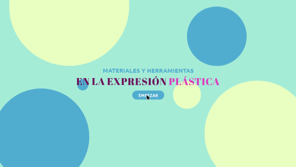 EXPRESION PLASTICA. MATERIALES Y HERRAMIENTAS | Genially