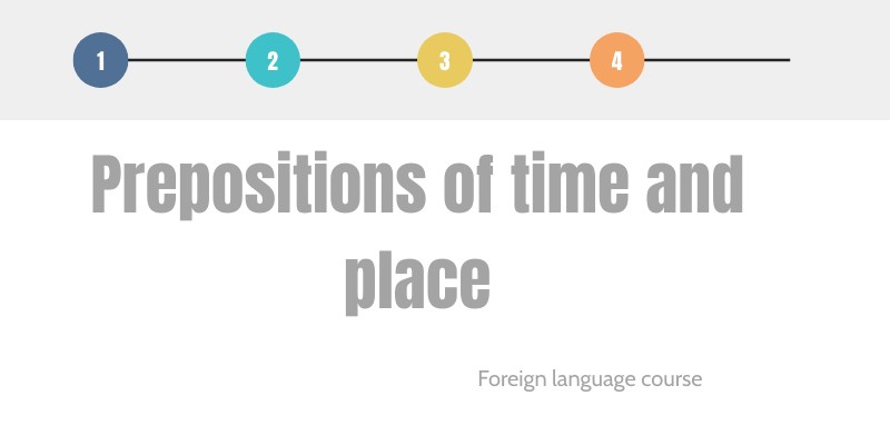 Prepositions of time and place | Genially