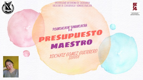 Presupuesto Maestro | Genially