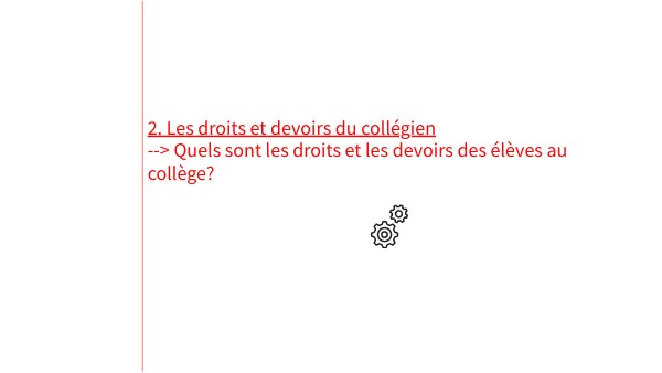Co-enseignement - Droits et devoirs du collégien | Genially