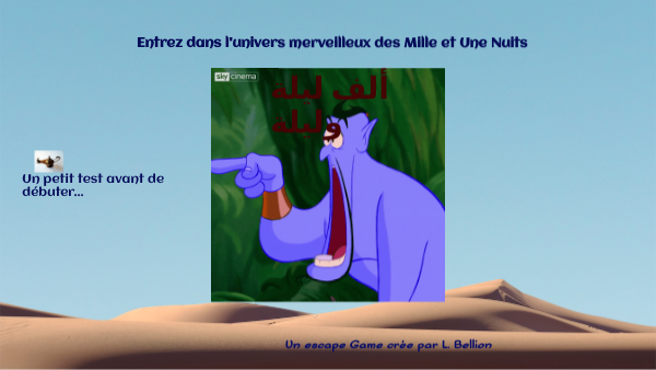 Aladin ou la lampe merveilleuse | Genially