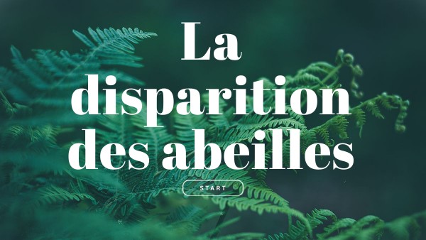 la disparition des abeilles | Genially