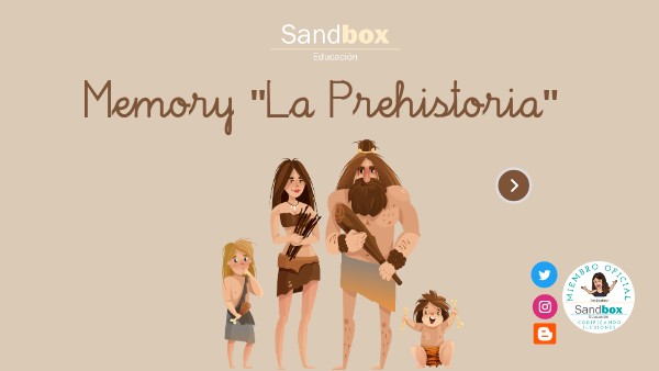 Memory Prehistoria. @nsuamar | Genially