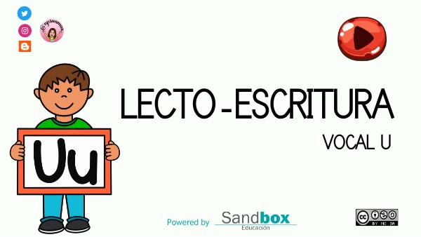 Lecto-escritura "La vocal u" | Genially