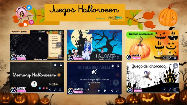 Juegos Halloween. @NPSUAMAR | Genially