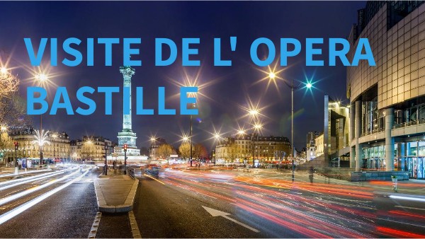 Visite de l'Opéra Bastille