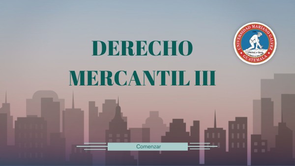 DERECHO MERCANTIL CLASE 14 | Genially