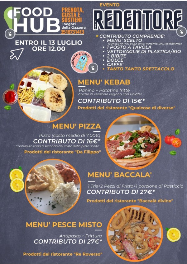 FOOD HUB MENU REDENTORE