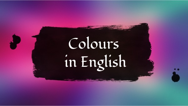 COLOURS revision | Genially