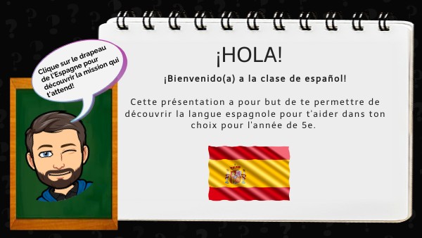 6e Présentation LV2 espagnol - M.Sanson | Genially