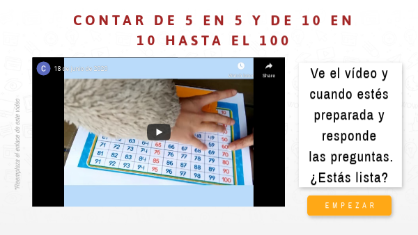 CONTAR DE 5 EN 5 Y DE 10 EN 10 HASTA 100