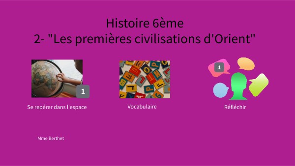 6è Civilisation d'Orient chap 2 | Genially