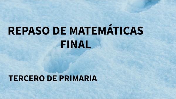 REPASO FINAL DE MATEMÁTICAS