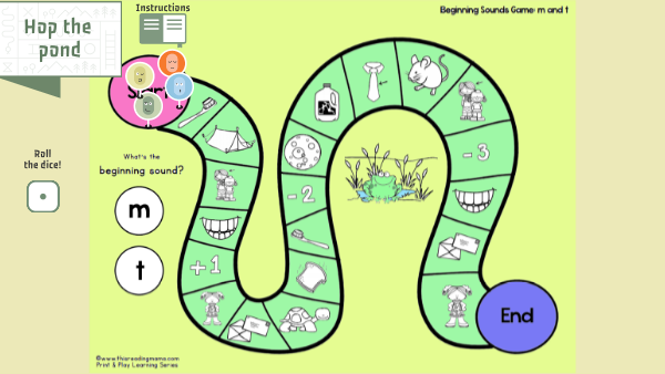 Phonics t game | Genially
