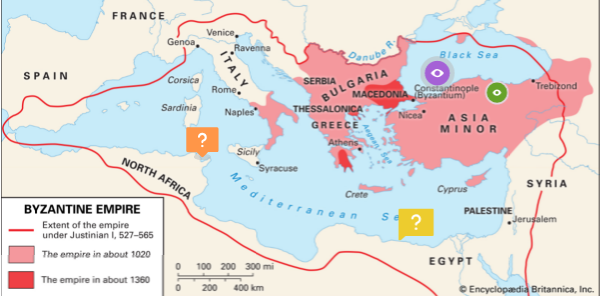 MAP BYZANTINE | Genially