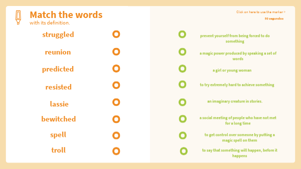 MATCHING WORDS