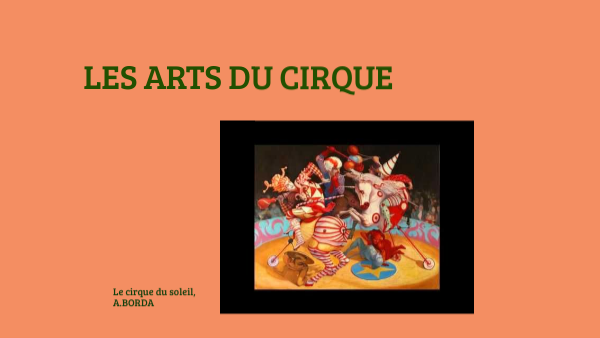 Arts du cirque | Genially