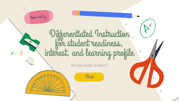 DIFFERENTIATING IN RESPONSE TO STUDENT READINESS | Genially DIFFERENTIATING IN RESPONSE TO STUDENT READINESS | Genially