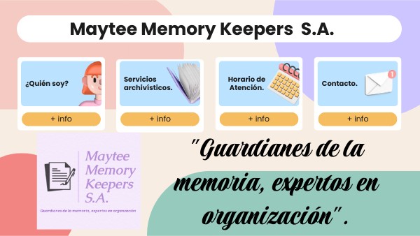 Maytee Memory keepers | Genially