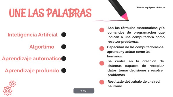 UNE LAS PALABRAS IA | Genially
