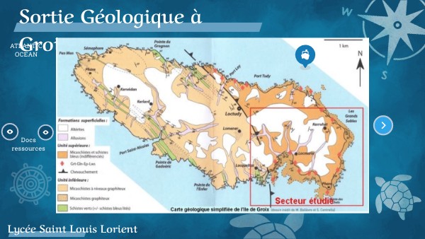 Sortie géologique à Groix | Genially