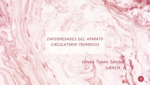 PRESENTACIÓN TROMBOSIS.- LORENA TEJEIRO | Genially