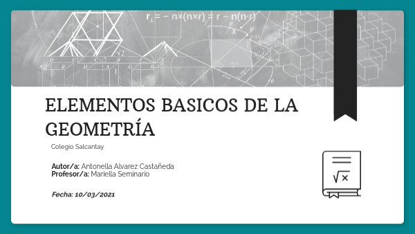 Elementos básicos de la geometría | Genially