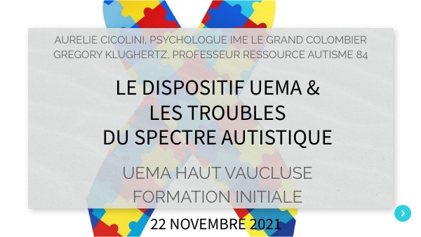 UEMA HAUT VAUCLUSE - FORMATION INITIALE PARENTS | Genially