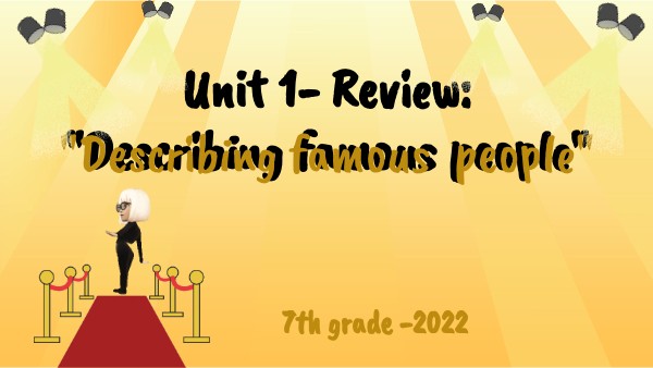 UNIT 1.3: 7TH GRADE | Genially