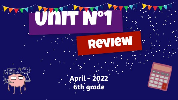 UNIT 1: LESSON 3. 6TH GRADE | Genially