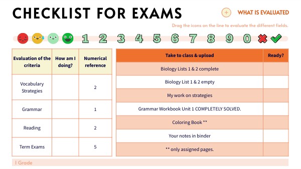 PHYSICS 1 CHECKLIST FOR EXAMS