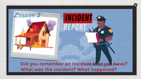 5TH INCIDENT REPORT - POEM IN GROUPS | Genially