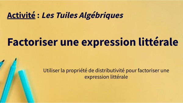 CL - Factorisation | Genially