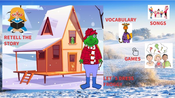 WINTER AND CLOTHES FROGGY GETS DRESSED | Genially