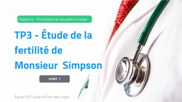 TP3 présentiel - Étude de la fertilité M. Simpson | Genially